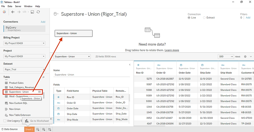 Connecting To Custom Sql Query In Tableau